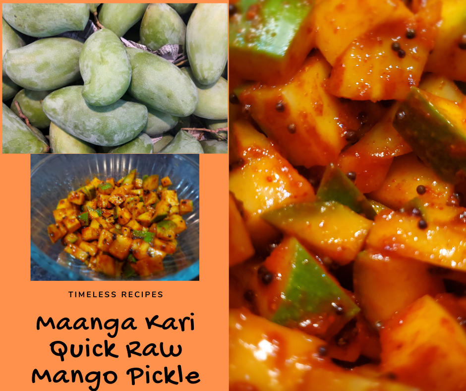 Maanga Kari – Quick Raw Mango Pickle – Chai With Preethi